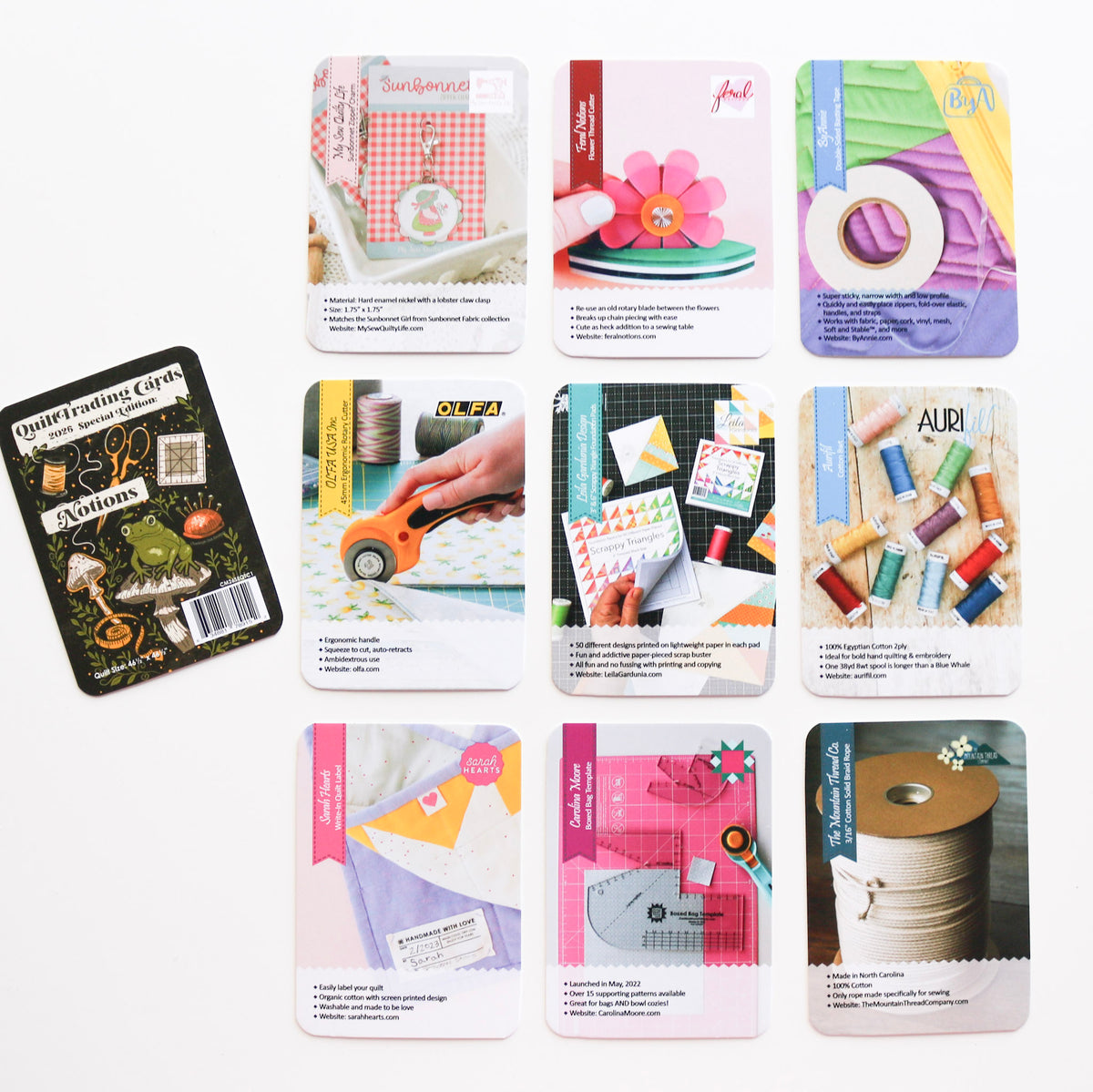 ALL THREE SETS - Notions Special Edition Quilt Trading Cards – Carolina ...
