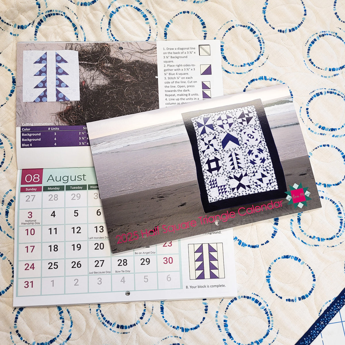 Half Square Triangle Block of the Month Calendar (2025 Calendar ...