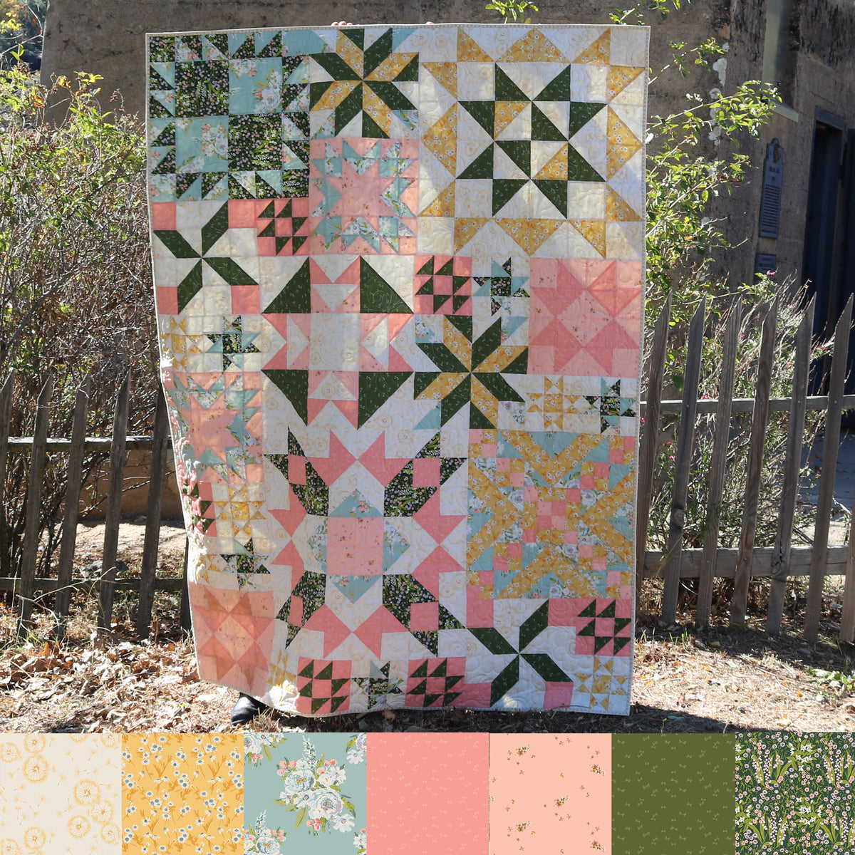 Apple Cider Stars Block of the Month Fabric Kit (2026 BOM) Expected Sh – Carolina Moore