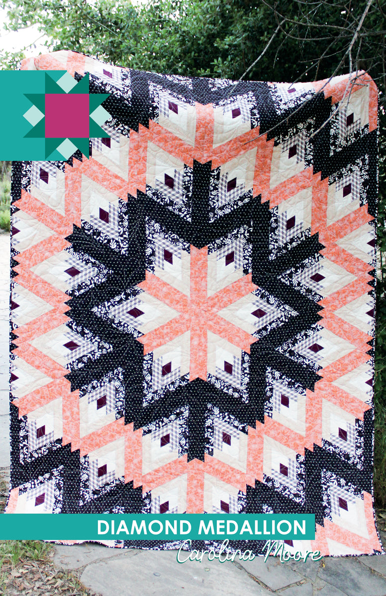 Diamond Medallion Quilt Pattern - Printed – Carolina Moore