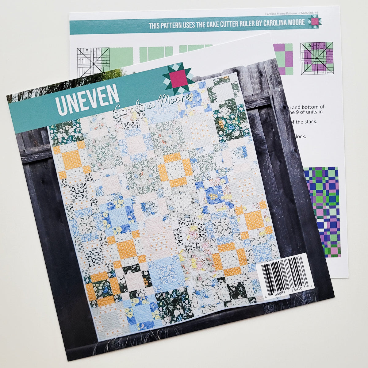 Uneven (Printed) - a Cake Cutter Ruler Pattern – Carolina Moore