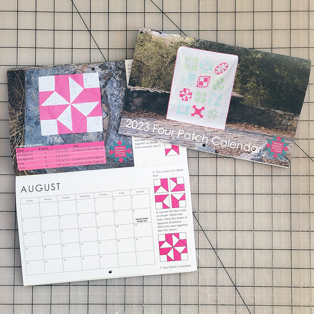 2023 Four Patch Block of the Month Calendar – Carolina Moore