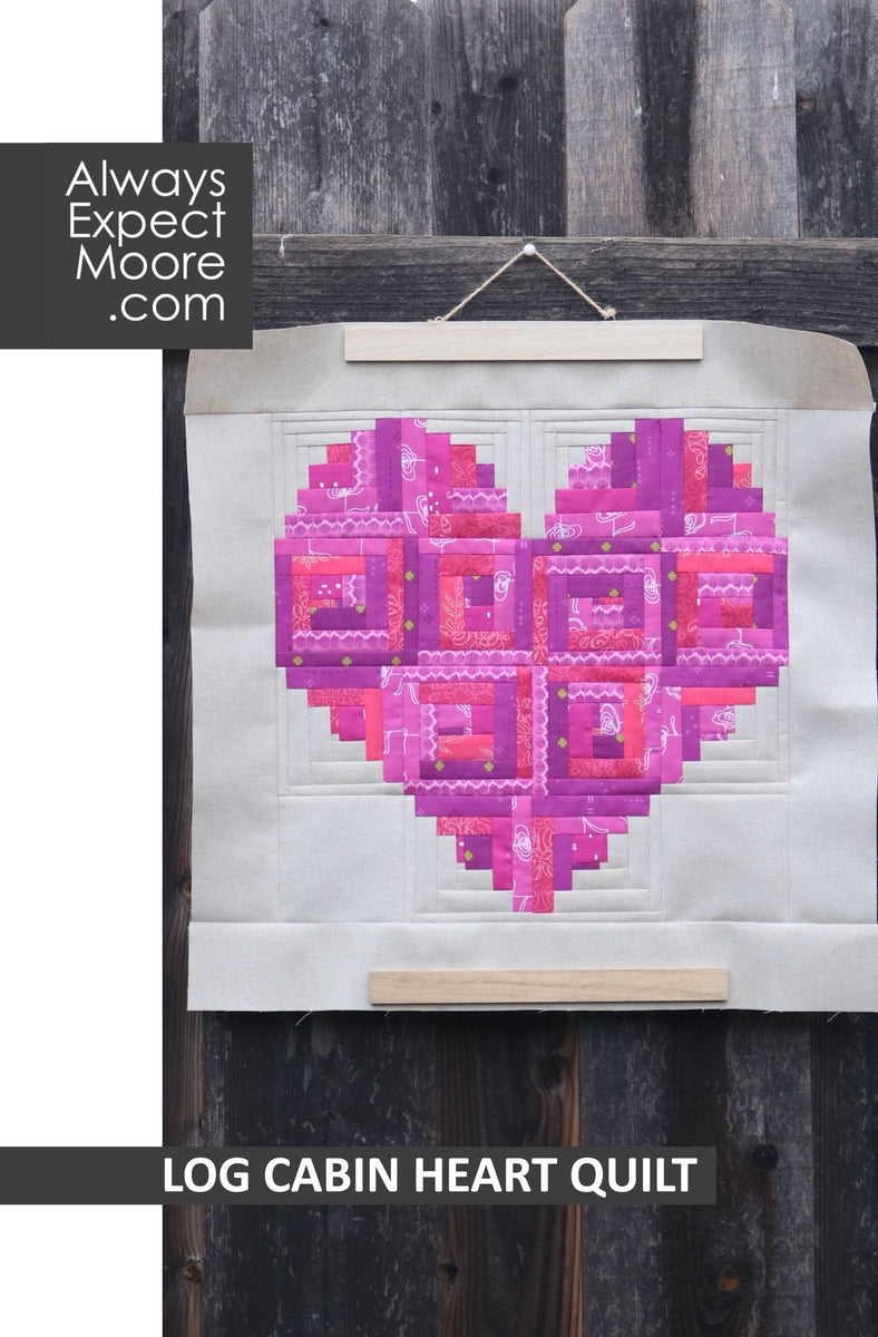 Log Cabin Heart Quilt - Digital Download – Carolina Moore