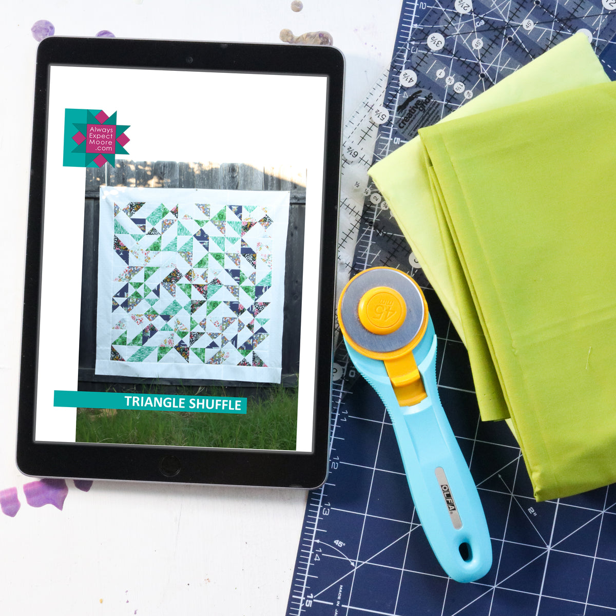 Triangle Shuffle - Digital Download Pattern – Carolina Moore
